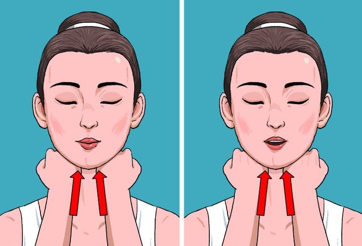 Try these exercises for a firm, defined jawline & neck